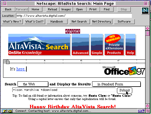 La Storia di Altavista