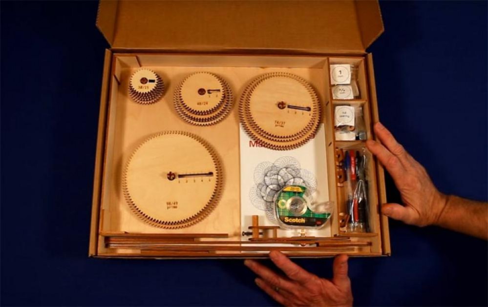 Cycloid Drawing Machine, lo spirografo dalle possibiltà infinite | Lega ...