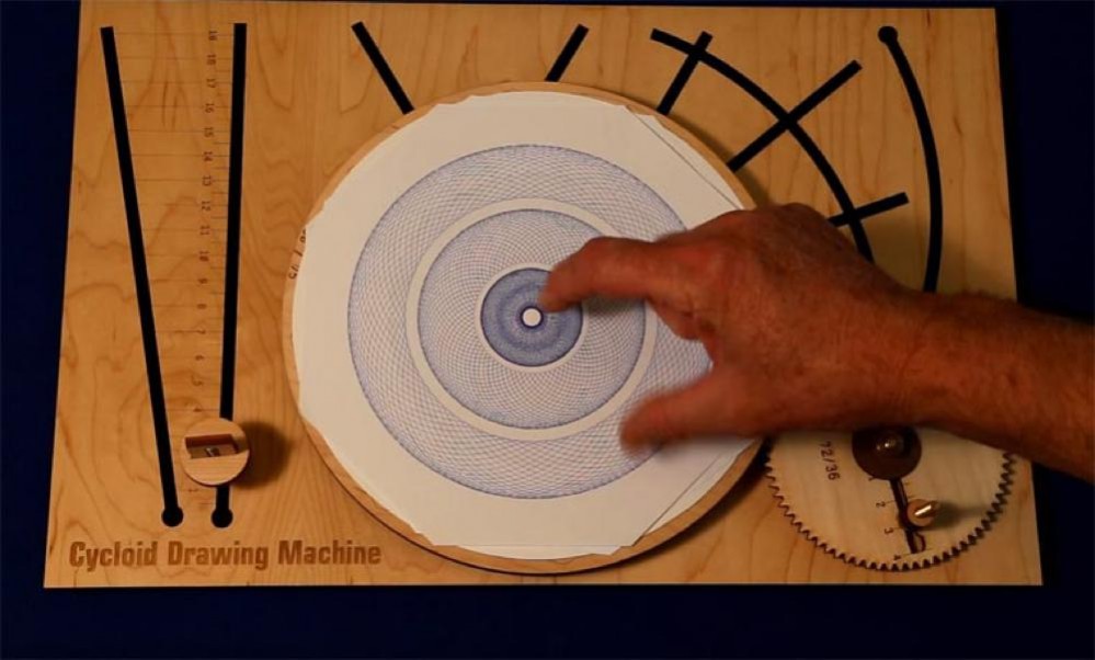 Cycloid Drawing Machine, lo spirografo dalle possibiltà infinite | Lega ...