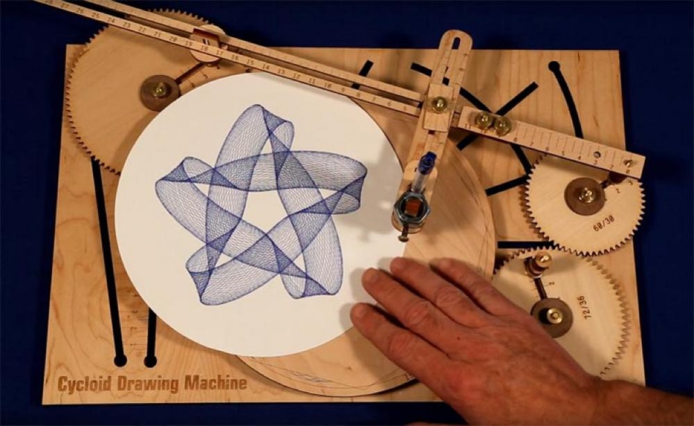 Cycloid Drawing Machine, lo spirografo dalle possibiltà infinite | Lega ...
