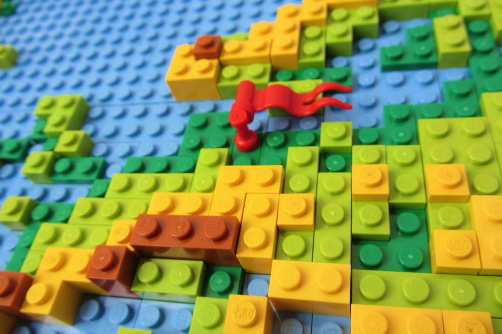 Tenete traccia delle vostre vacanze su questa enorme cartina geografica ...