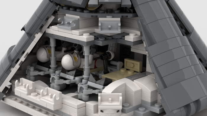 Le istruzioni della MOC LEGO del NASA Lunar Lander e del Command e ...