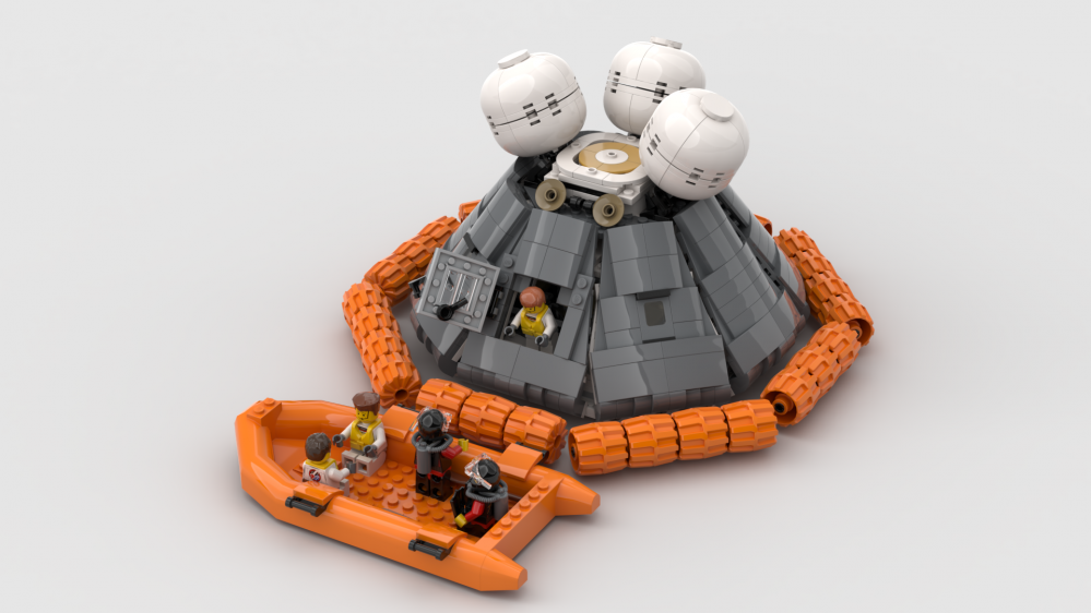 Le istruzioni della MOC LEGO del NASA Lunar Lander e del Command e ...
