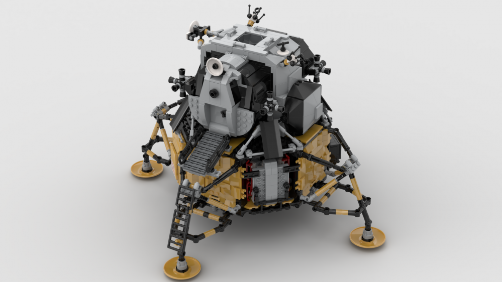 Le istruzioni della MOC LEGO del NASA Lunar Lander e del Command e ...