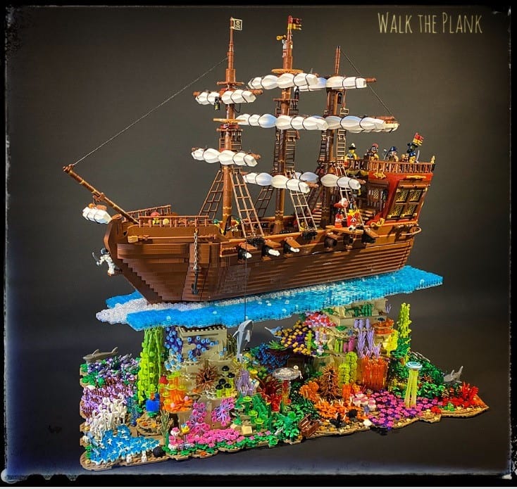 Il veliero dei pirati, il diorama LEGO di Stephan Gofers | Lega Nerd