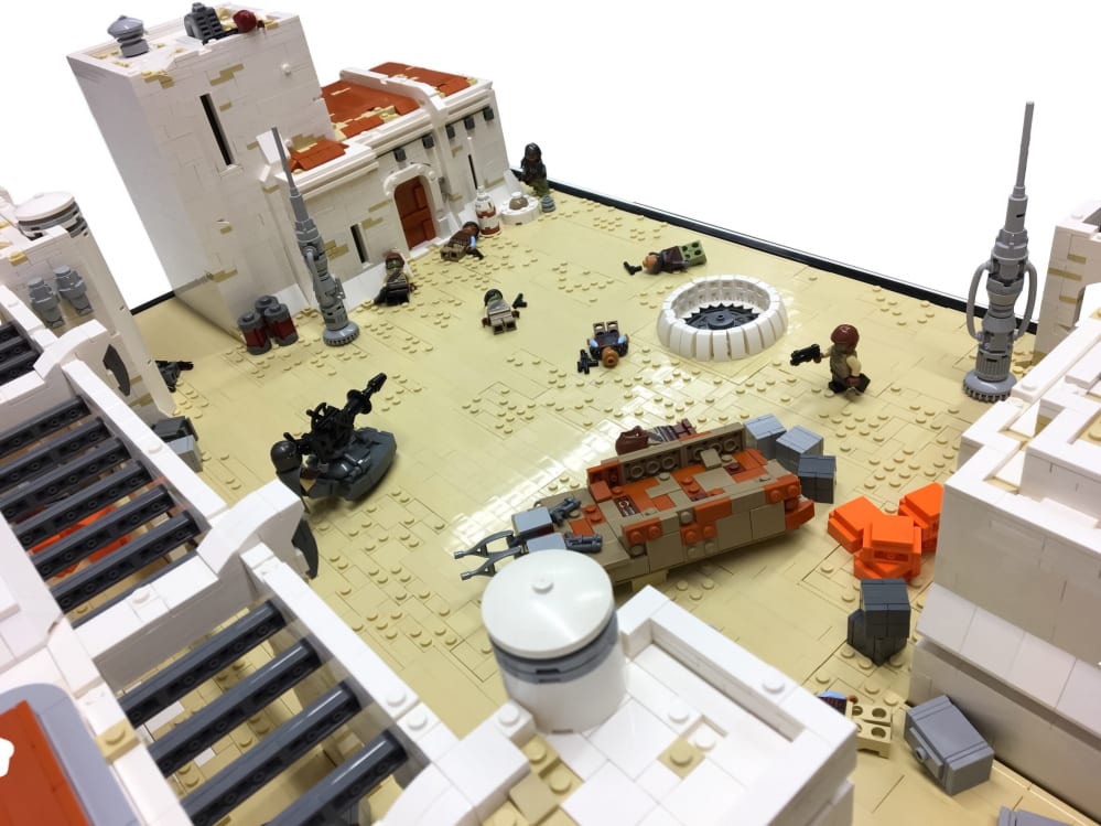 The Mandalorian, il diorama LEGO dello scontro su Arvala 7 | Lega Nerd