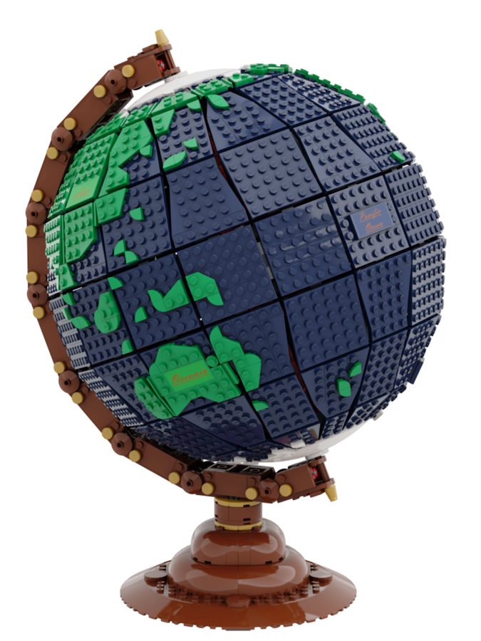 Earth Globe, il mappamondo LEGO raggiunge i 10000 voti su LEGO Ideas ...